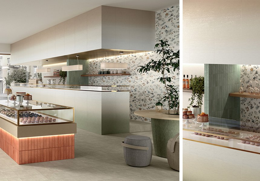 Ceramic Wallpaper Effect | Marca Corona