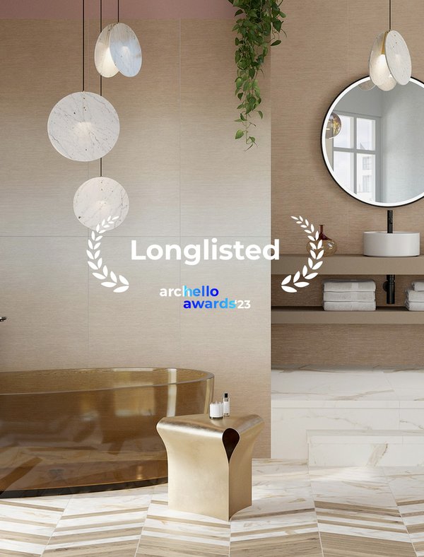 White floor tiles and wall tiles design | Marca Corona