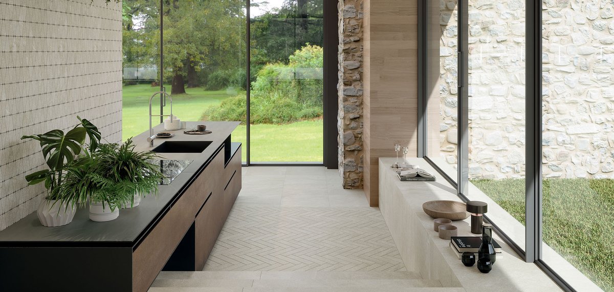 White floor tiles and wall tiles design | Marca Corona