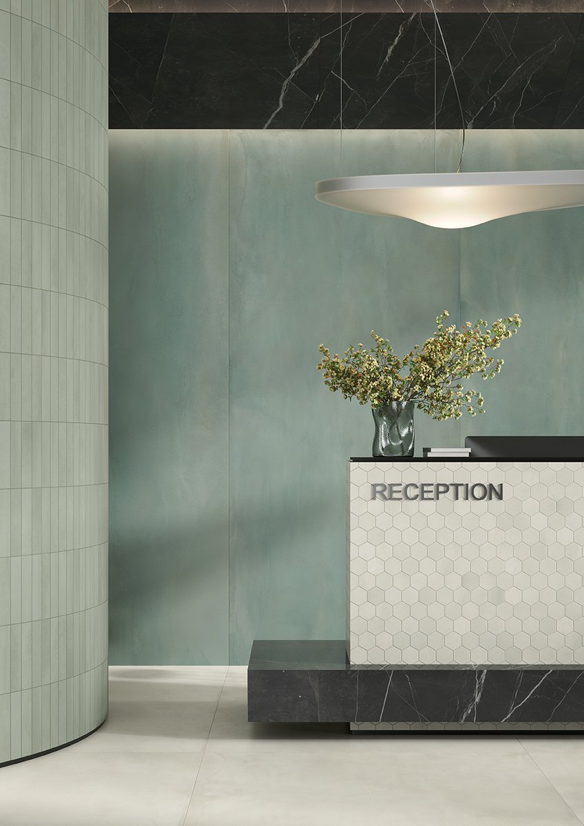 Tiles with volcanic lava effect texture Vulcanica | Marca Corona