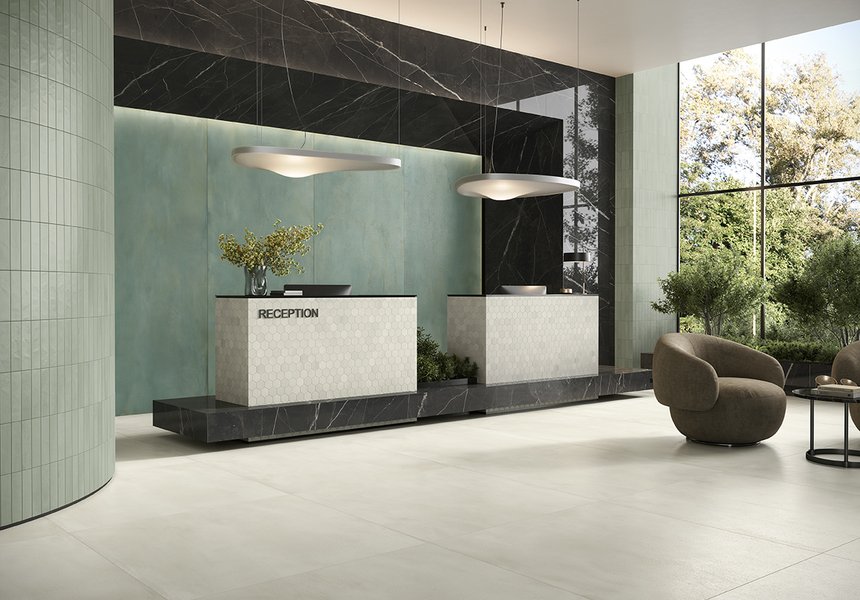 Tiles with volcanic lava effect texture Vulcanica | Marca Corona