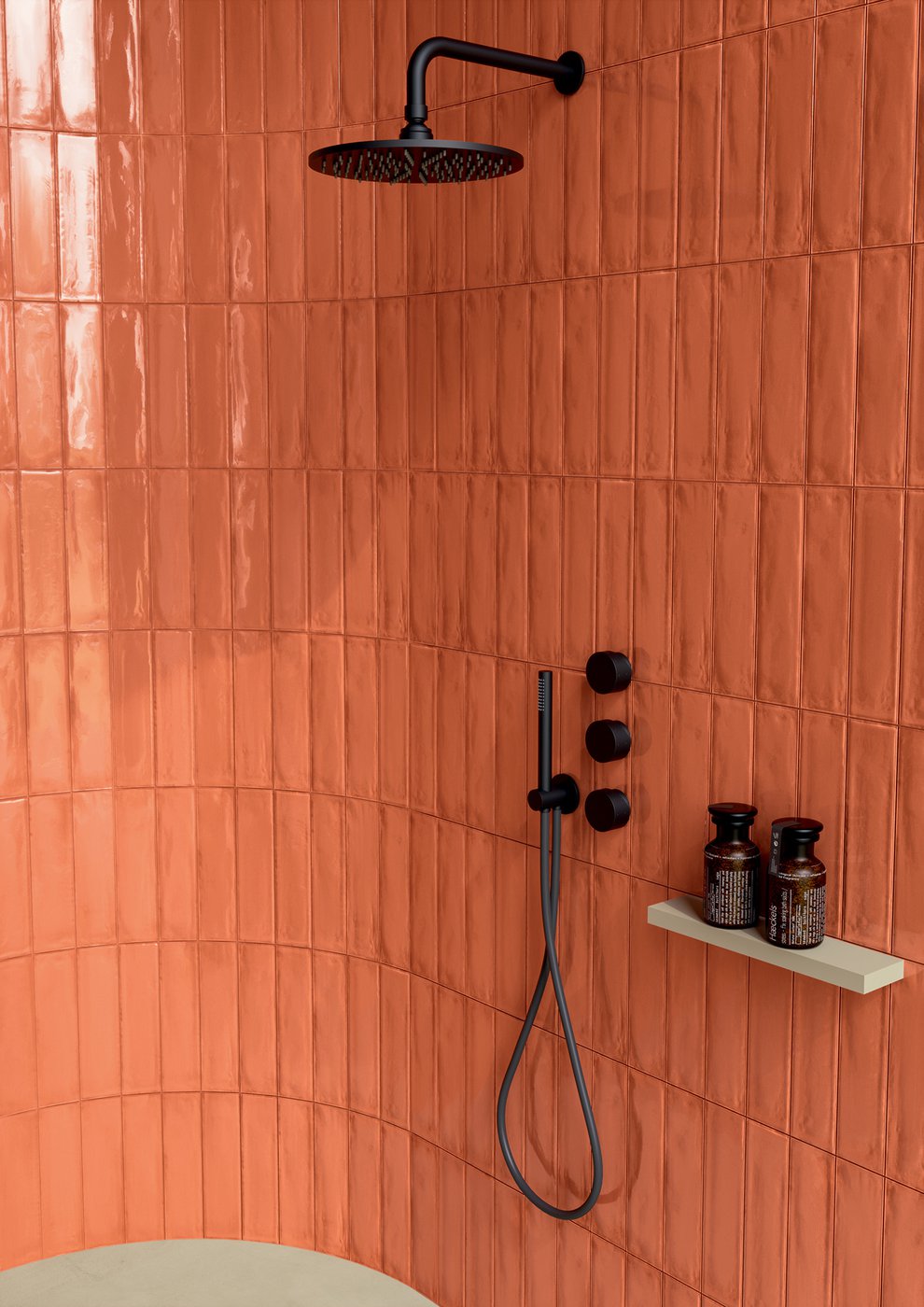 Concrete and resin effect stoneware Multiforme | Marca Corona