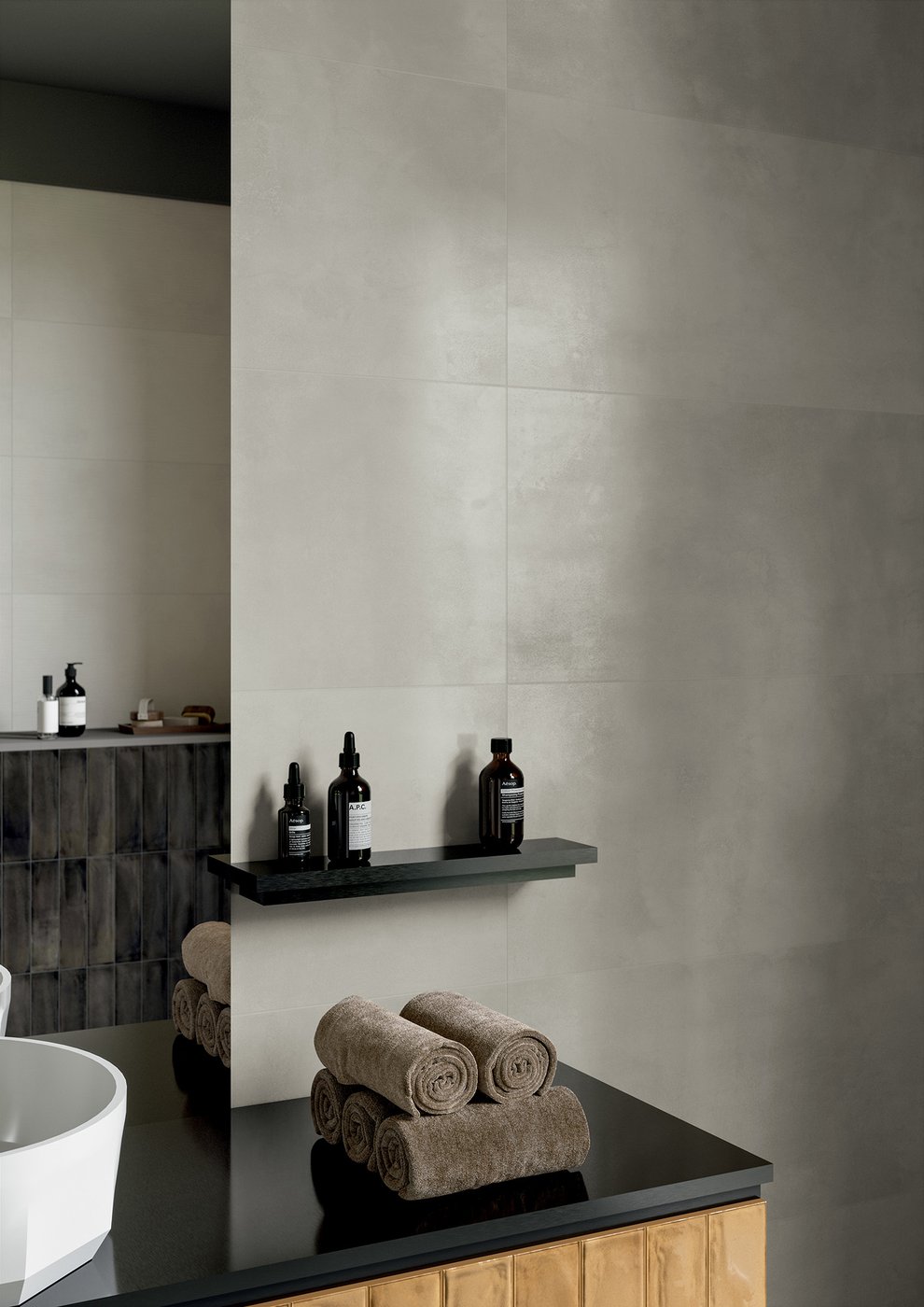 Concrete and resin effect stoneware Multiforme | Marca Corona
