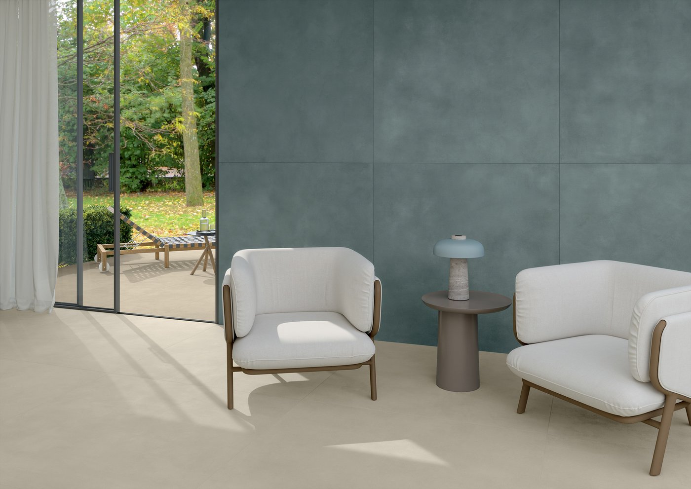 Concrete Effect Stoneware Tiles Multiforme Dune | Marca Corona