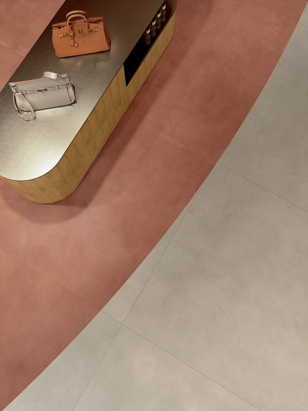Piastrelle in Gres Effetto Cemento Multiforme Dune | Marca Corona