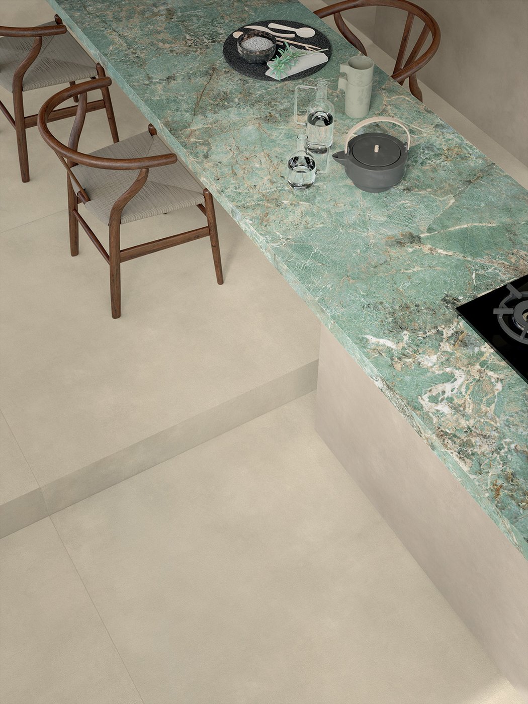 Concrete Effect Stoneware Tiles Multiforme Dune | Marca Corona