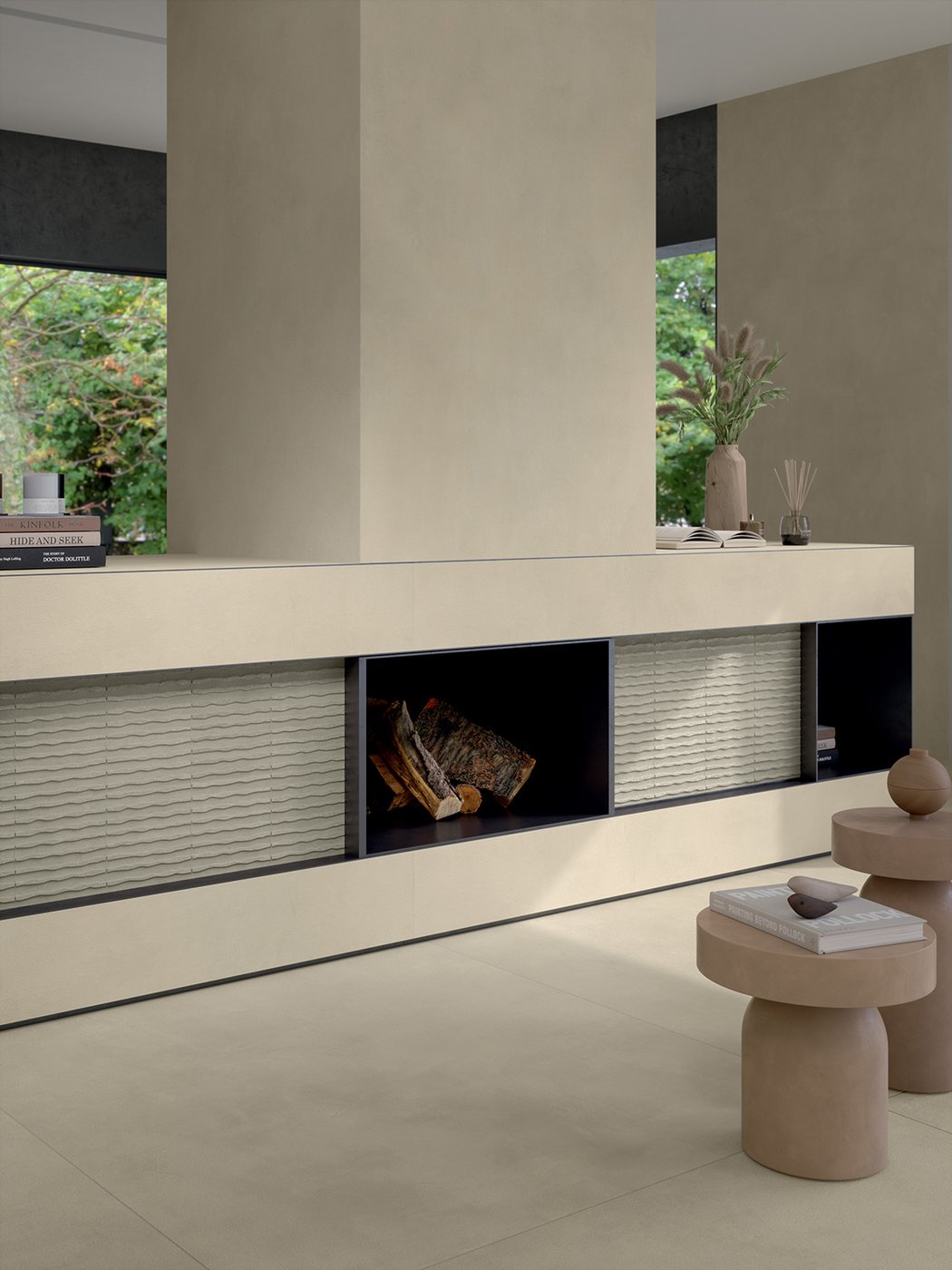 Concrete Effect Stoneware Tiles Multiforme Dune | Marca Corona