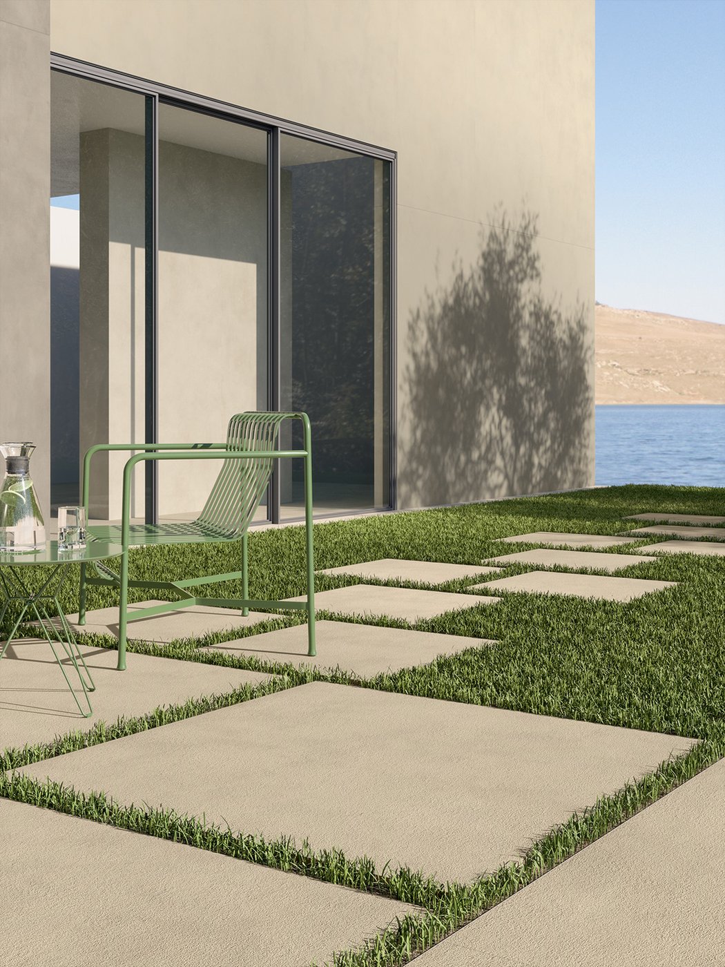 Piastrelle in Gres Effetto Cemento Multiforme Dune | Marca Corona