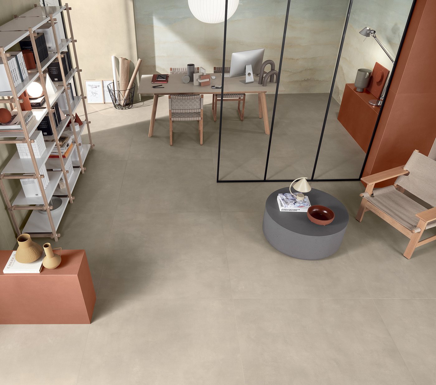 Concrete Effect Stoneware Tiles Multiforme Dune | Marca Corona