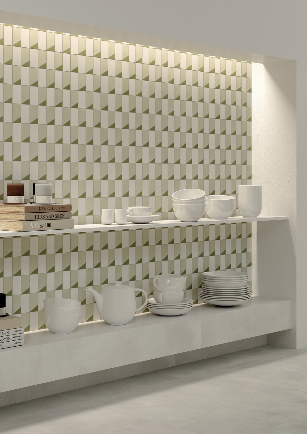 Concrete and resin effect stoneware Multiforme | Marca Corona
