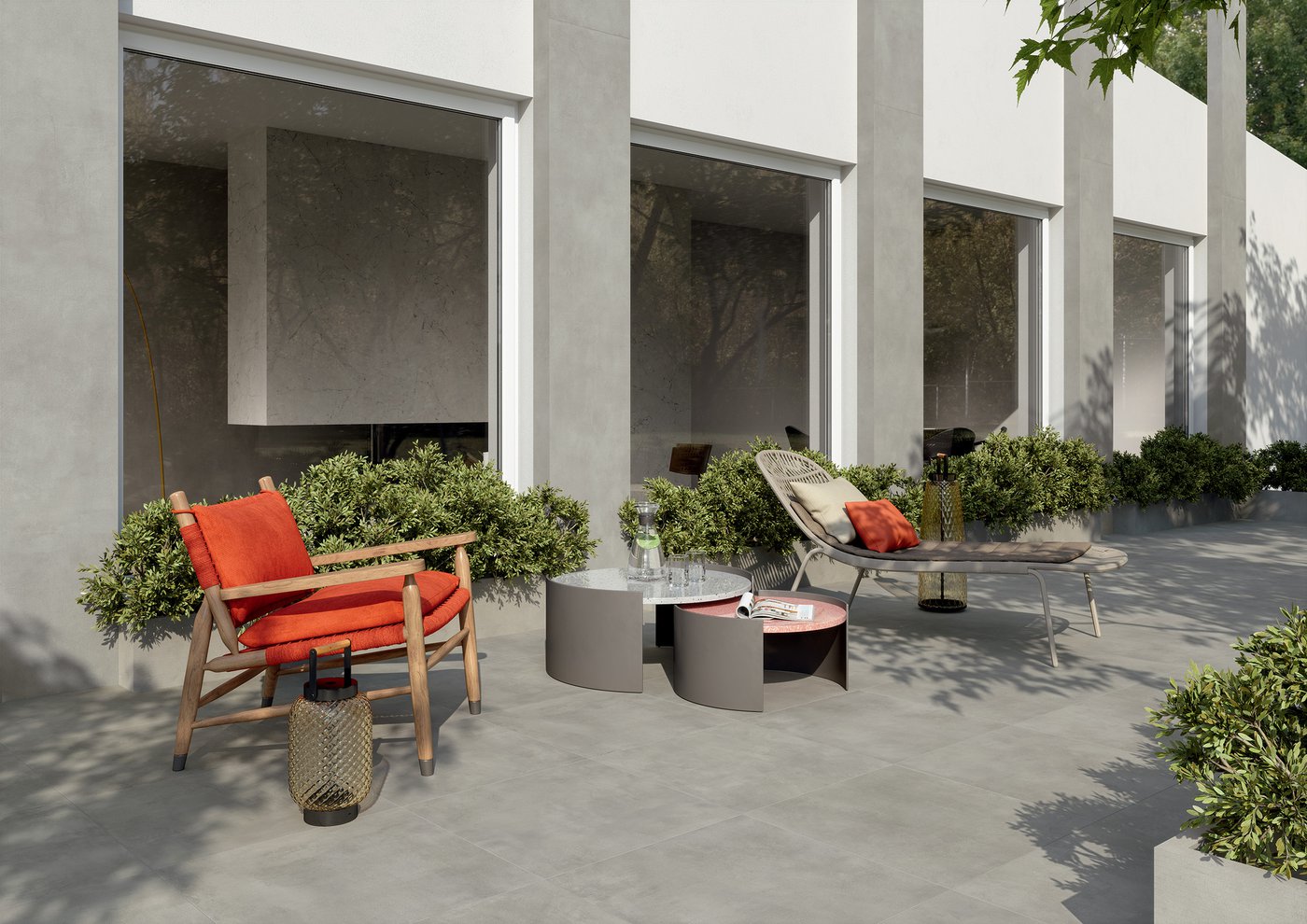 Concrete and resin effect stoneware Multiforme | Marca Corona