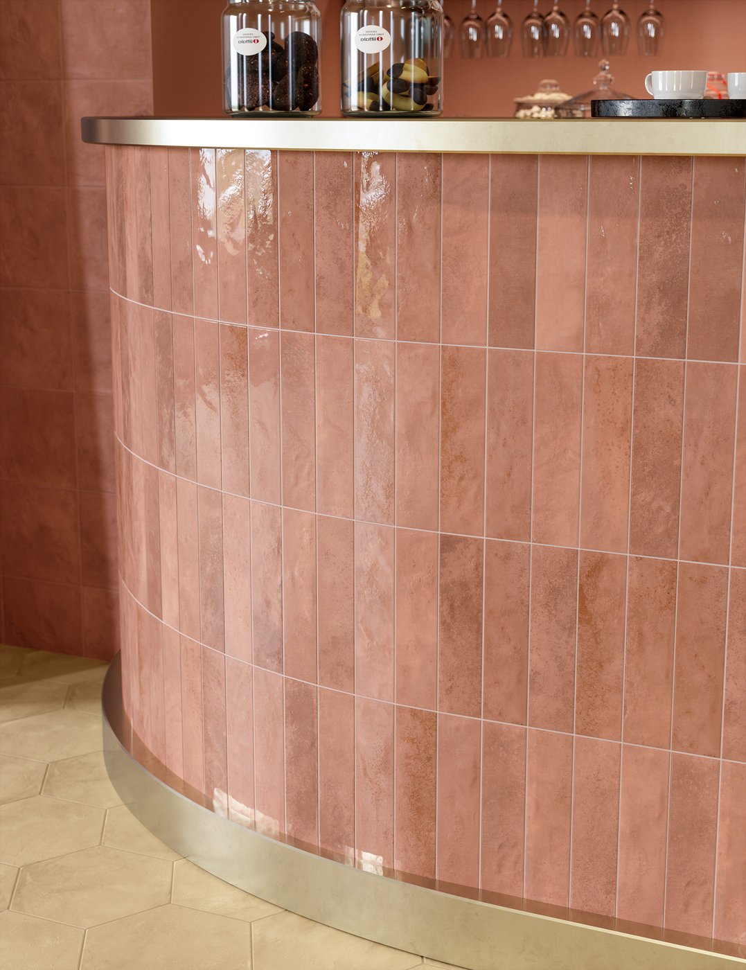 Baldosas de gres efecto vidrio Miniature Soda | Marca Corona